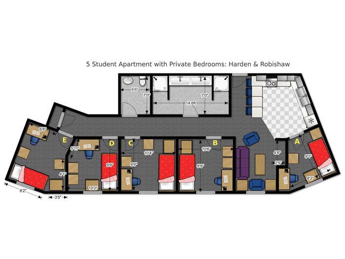 Student Dormitory Floor Plans | Viewfloor.co
